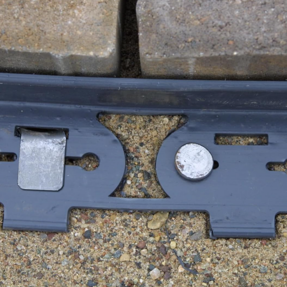 6 Pack Landscape Paver Edging, 7.8'x 1.87" Black — Polymeric Sand Store