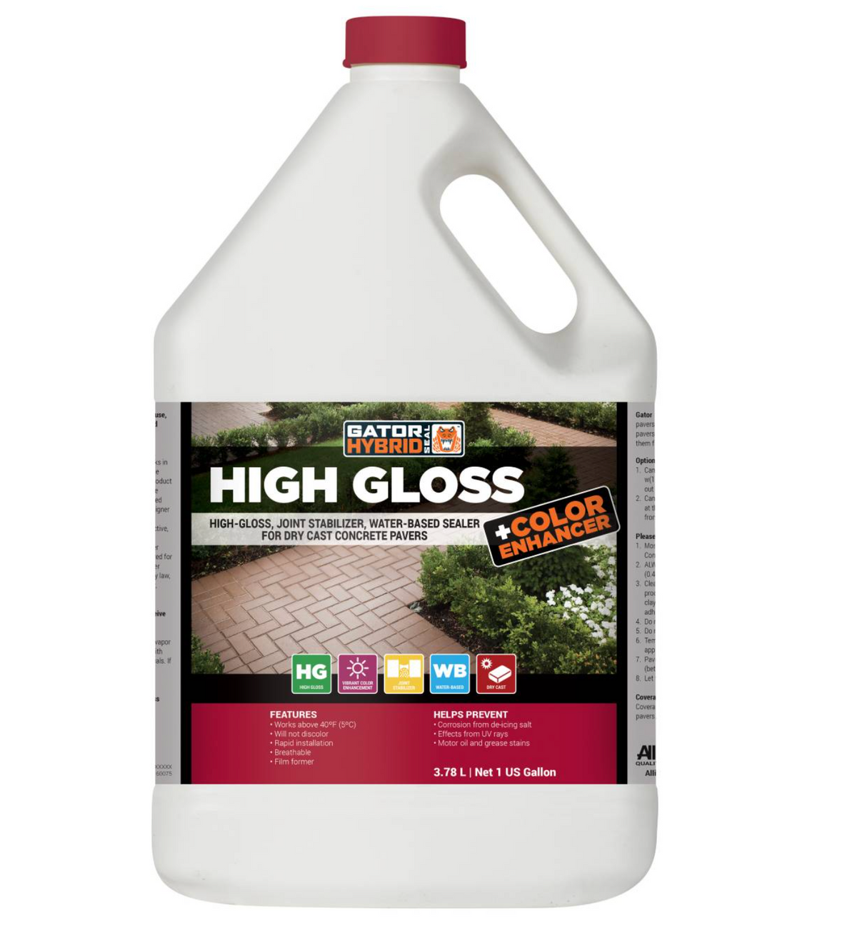 Gator Hybrid Seal High Gloss + Color Enhancer- Gallon — Polymeric Sand ...